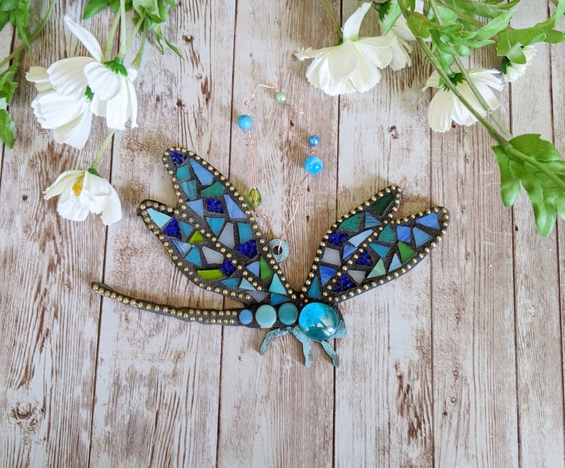 Craft Kits for Adults Dragonfly Ornament Mosaic Kit DIY - Etsy