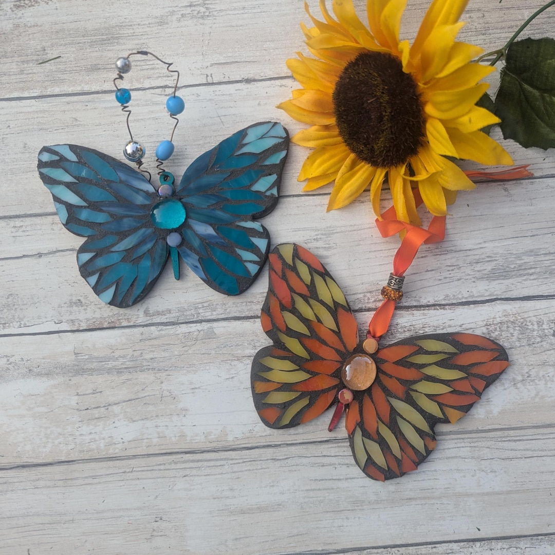 Mosaic Kit, Craft Kits for Adults, Mosaic Butterflies, Butterfly Crafts ...
