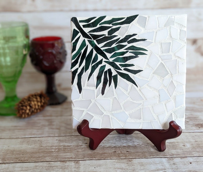 Craft Kits for Adults Pine Branch Mosaic Trivet Mosaic Kit - Etsy