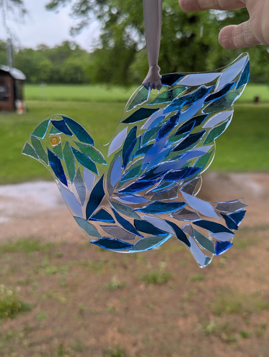 DIY Suncatcher Kit, Dove Sun Catcher, DIY Christian Art Kit , Stained ...