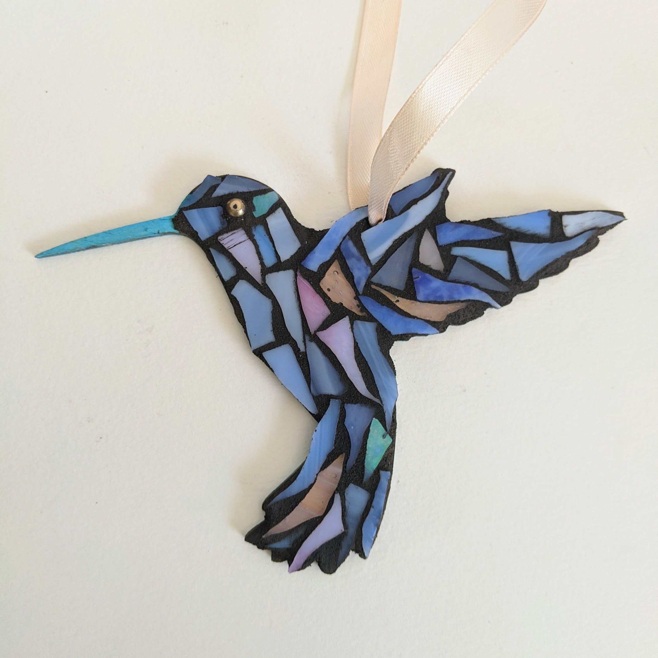 Craft Kits Hummingbird Ornament DIY Mosaic Kit Humming | Etsy