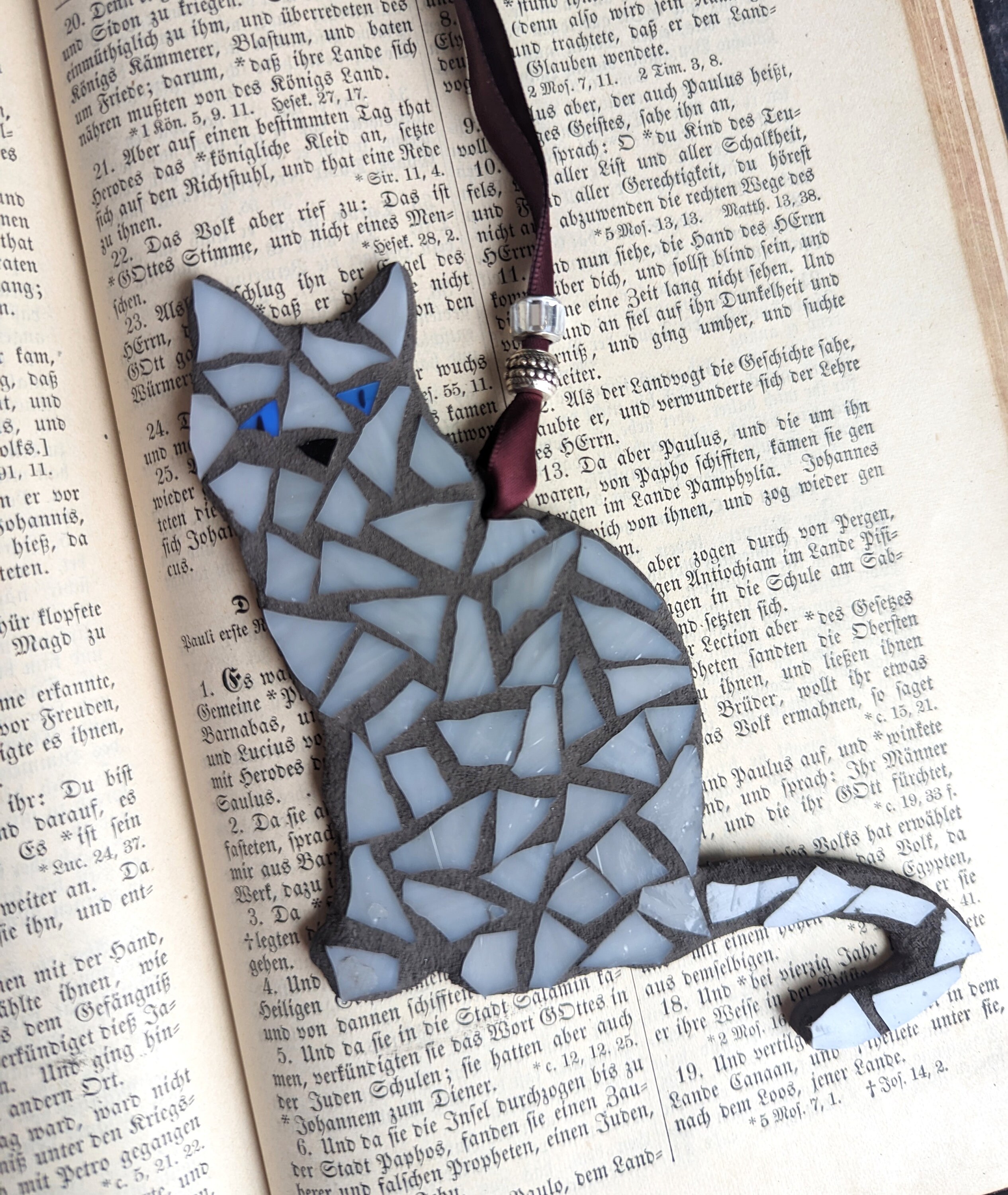 Cat Mosaic Kit, DIY Cat Ornament, Cat Crafts, Christmas Crafting Gift ...