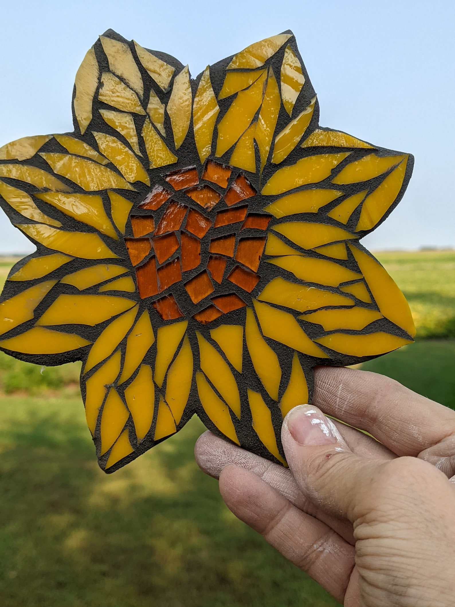 Craft Kits for Adults, Sunflower Kit, Sunflower Mosaic, Mosaic Kit ...