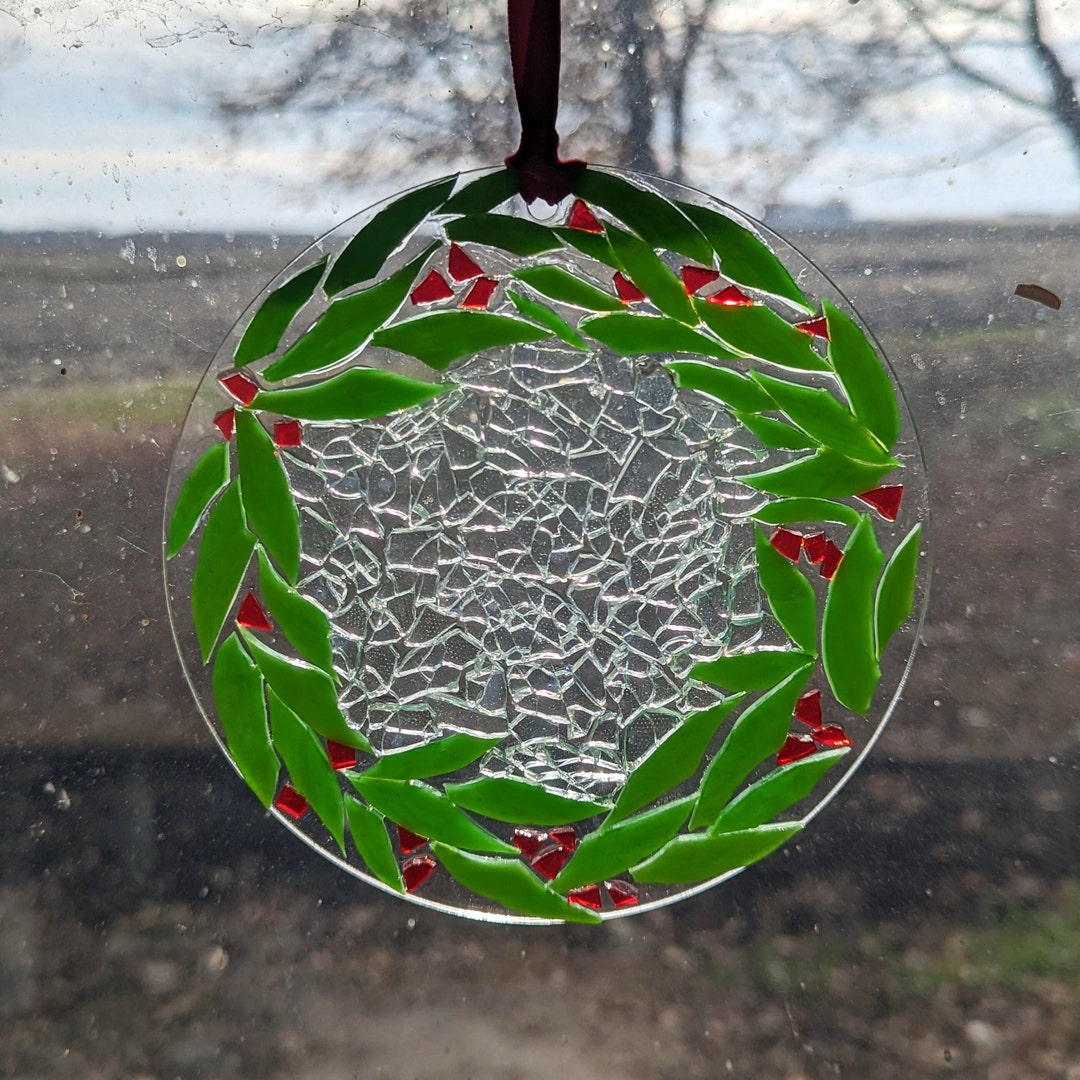 Suncatcher DIY Kit, Suncatcher Kit, Christmas Wreath Kit, Christmas ...