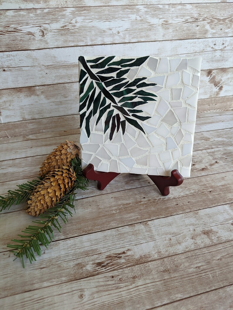 Craft Kits for Adults Pine Branch Mosaic Trivet Mosaic Kit - Etsy