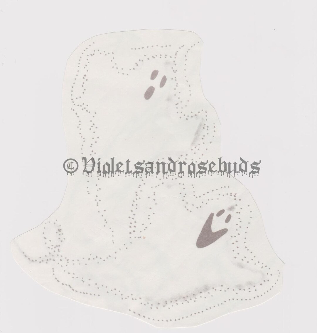 Spooky Specters. Two Lonesome Ghosts Haunting the Night Sky. Shadow ...