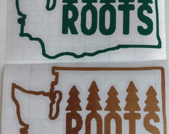 Washington Roots Decal - Etsy