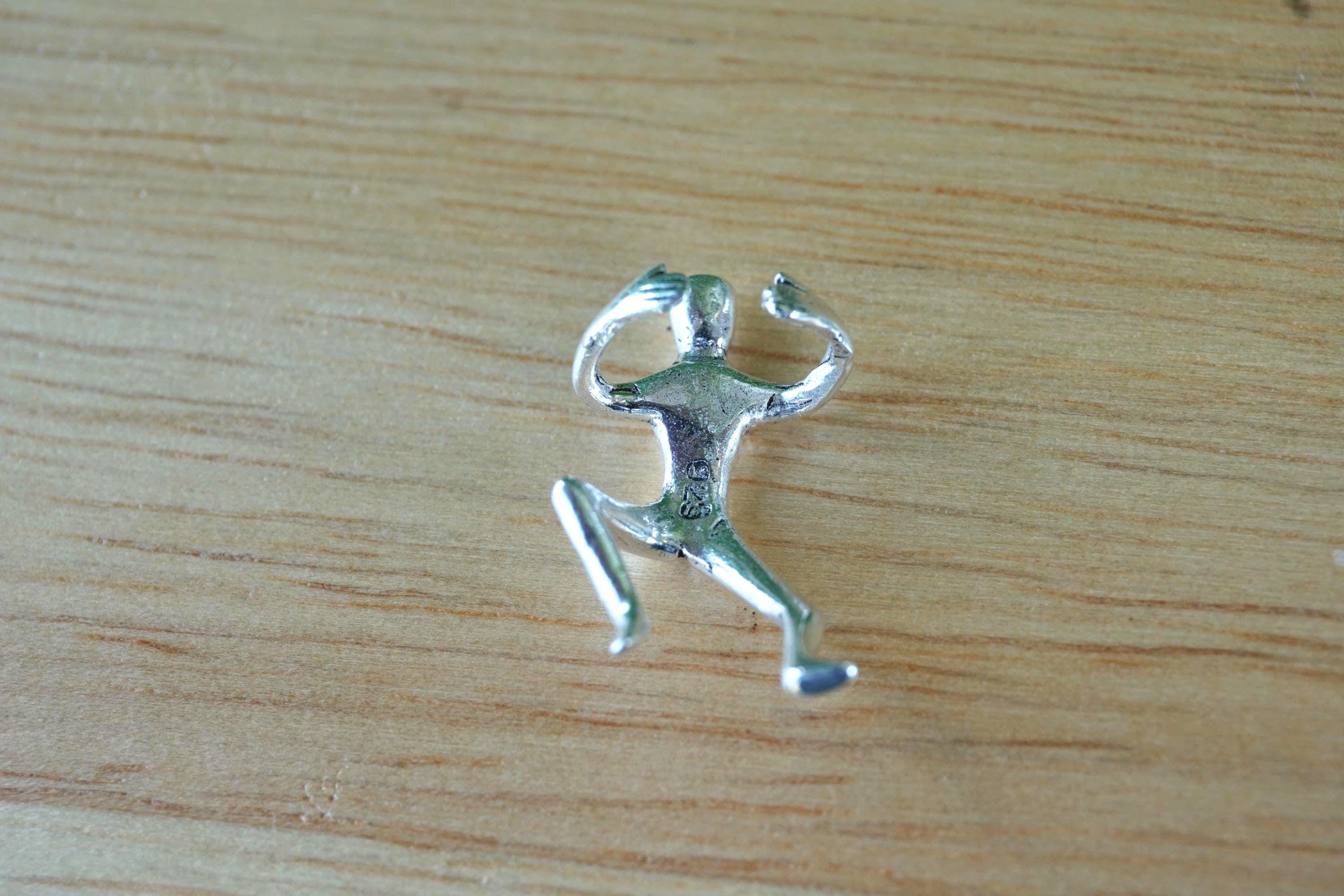 925 Sterling Silver People Ear Cuff, Human Conch Ear Cuff, Climbing Man ...
