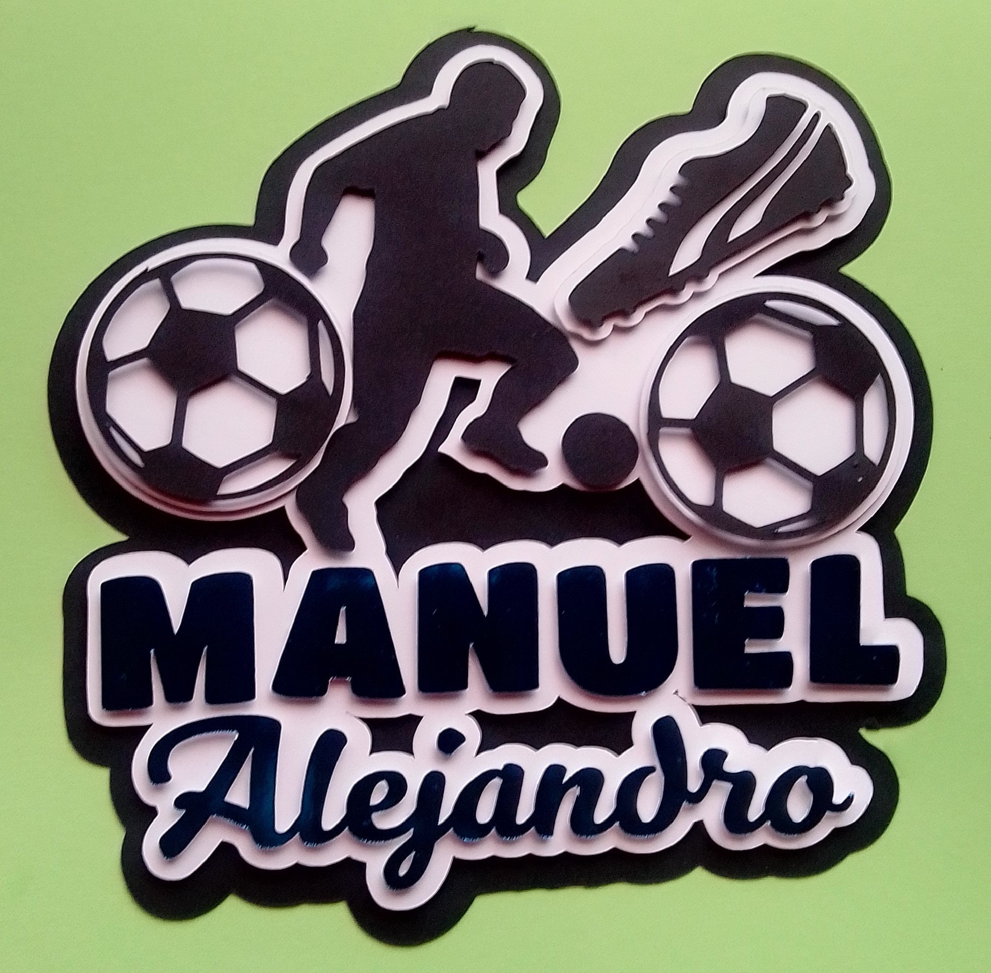 TOPPER fútbol Decoration for Cakes Decoration Sports DIGITAL | Etsy