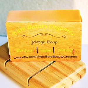Mango Soap Bar -handmade - All Natural - Homemade - Vegan - Organic ...