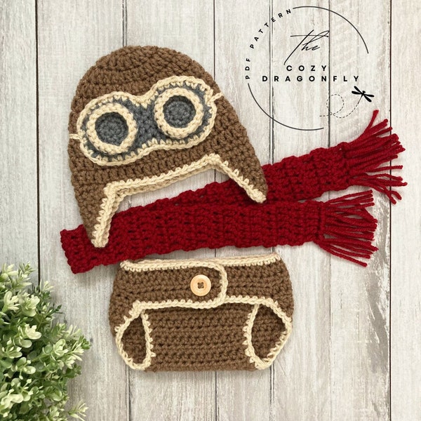 Crochet Baby Pilot Pattern - Etsy