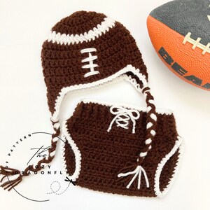 CROCHET PATTERN Baby Football Outfit, Baby Shower Gift, Baby Photo Prop ...