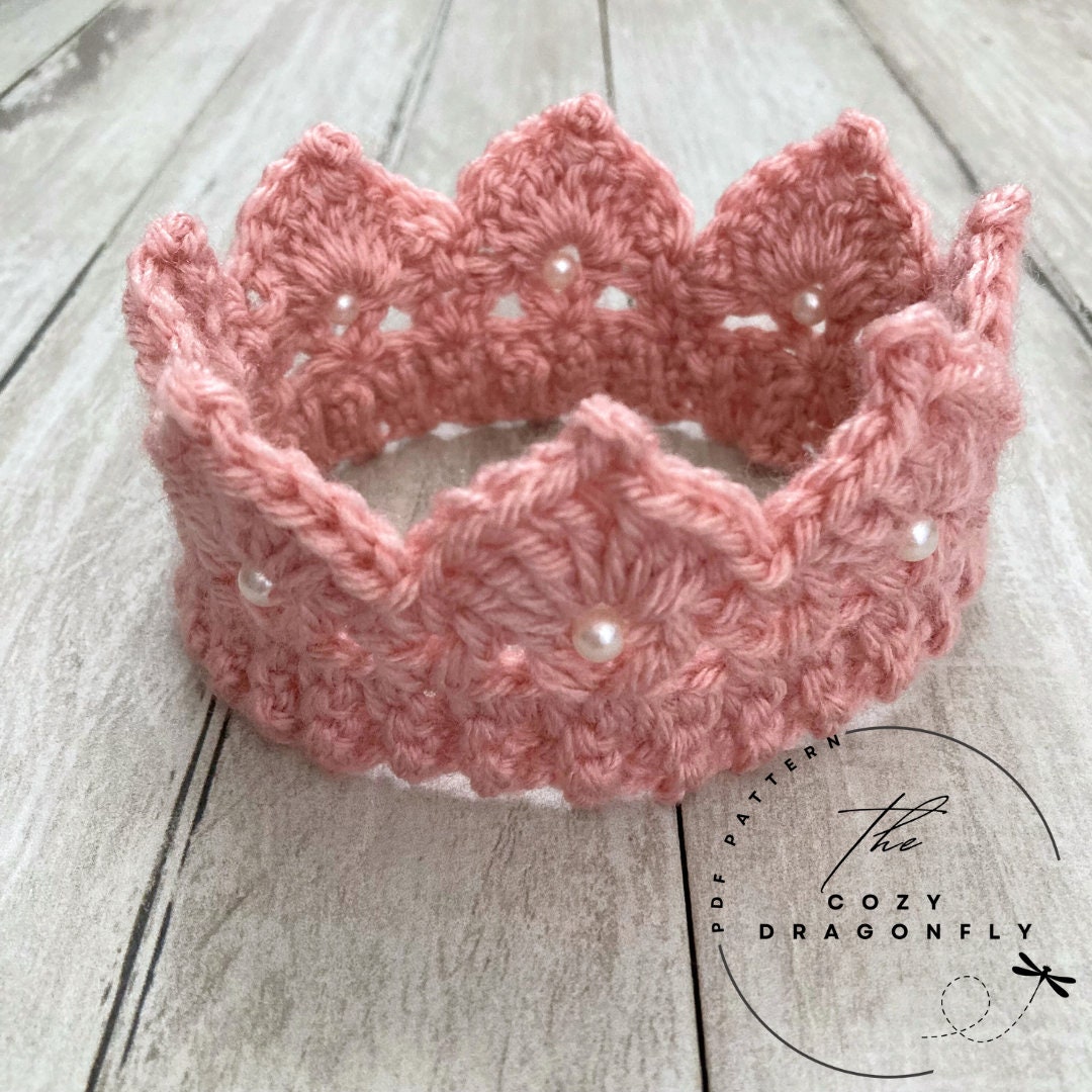 CROCHET PATTERN Baby Crown, Crochet Princess Crown, Tiara, Baby Prince ...