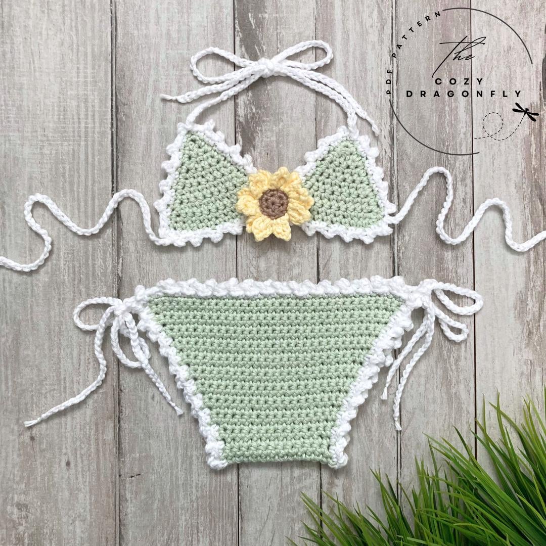 CROCHET PATTERN Baby Bikini, Baby Swimsuit, Crochet Baby Bikini, Swim ...