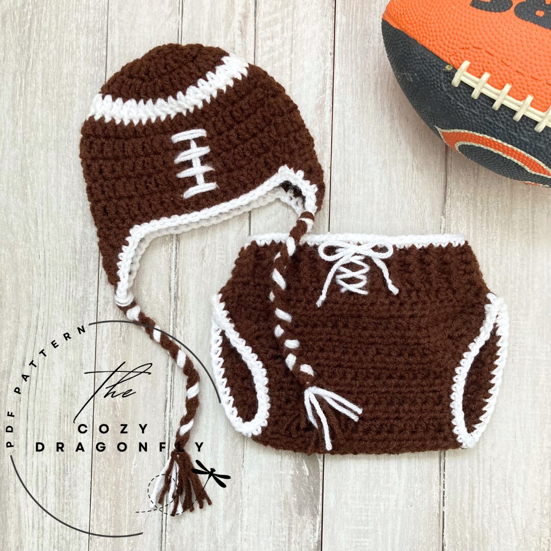 CROCHET PATTERN Baby Football Outfit, Baby Shower Gift, Baby Photo Prop ...