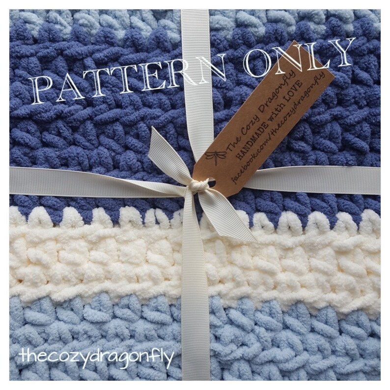 CROCHET PATTERN Winter Stripe Throw Crochet Throw Pattern - Etsy