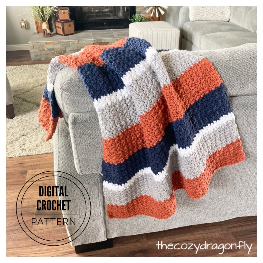 CROCHET PATTERN / Line Upon Line Baby Blanket / Crochet - Etsy