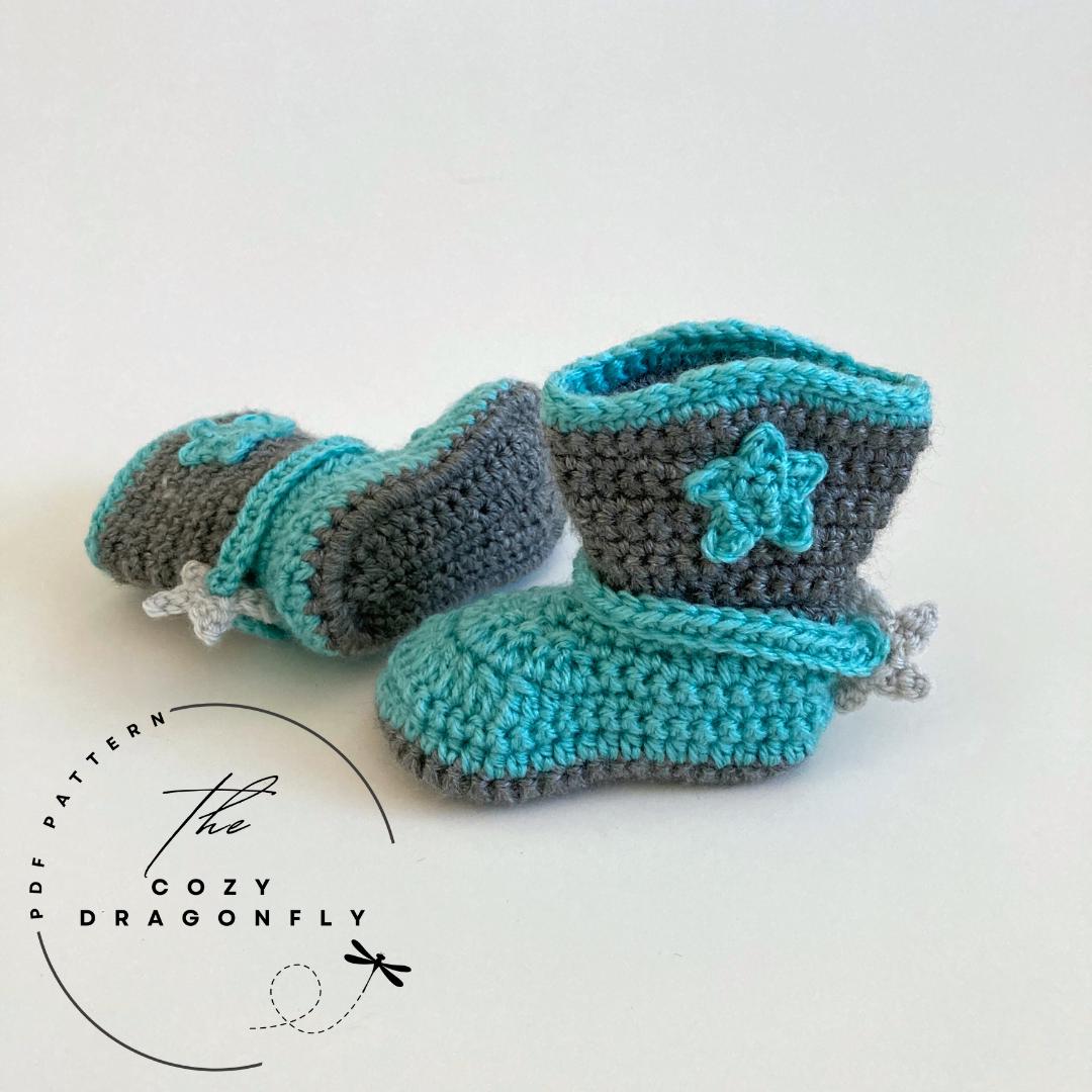 CROCHET PATTERN Baby Cowboy Boots, Cowgirl Boots, Cowboy Photo Prop, 0 ...