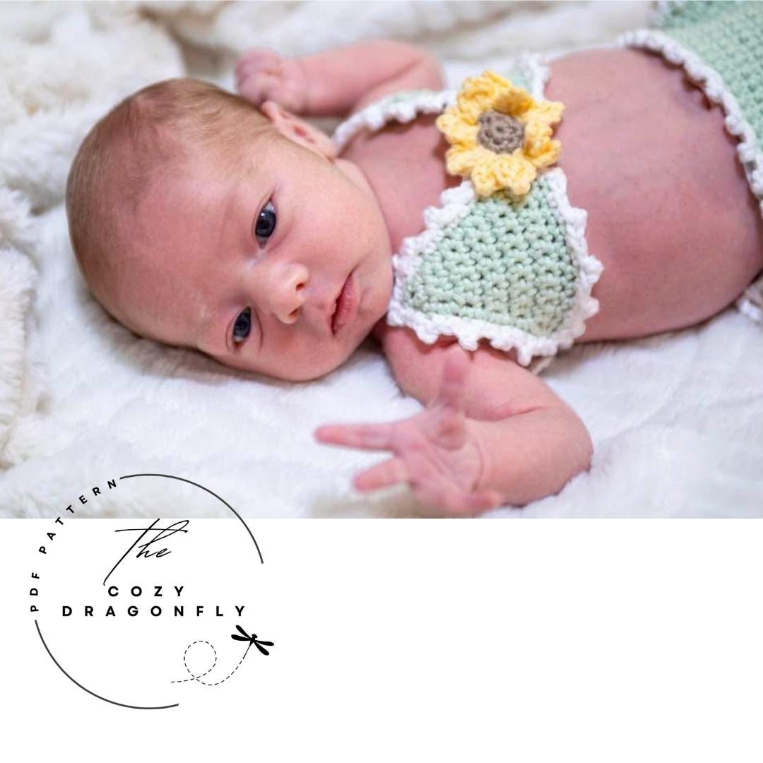 CROCHET PATTERN Baby Bikini, Baby Swimsuit, Crochet Baby Bikini, Swim ...