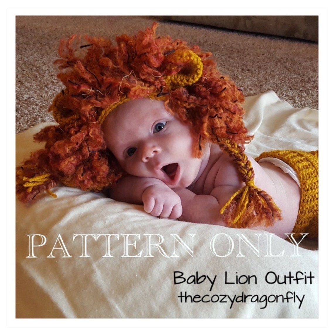 CROCHET PATTERN / Baby Lion Outfit / Lion Pattern / Baby Lion | Etsy