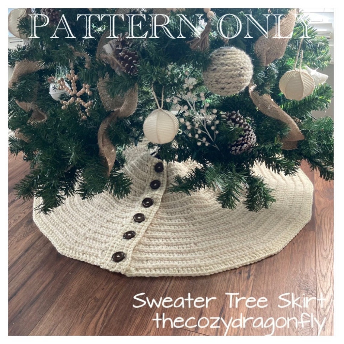 CROCHET PATTERN / Sweater Tree Skirt / Christmas Tree Skirt - Etsy