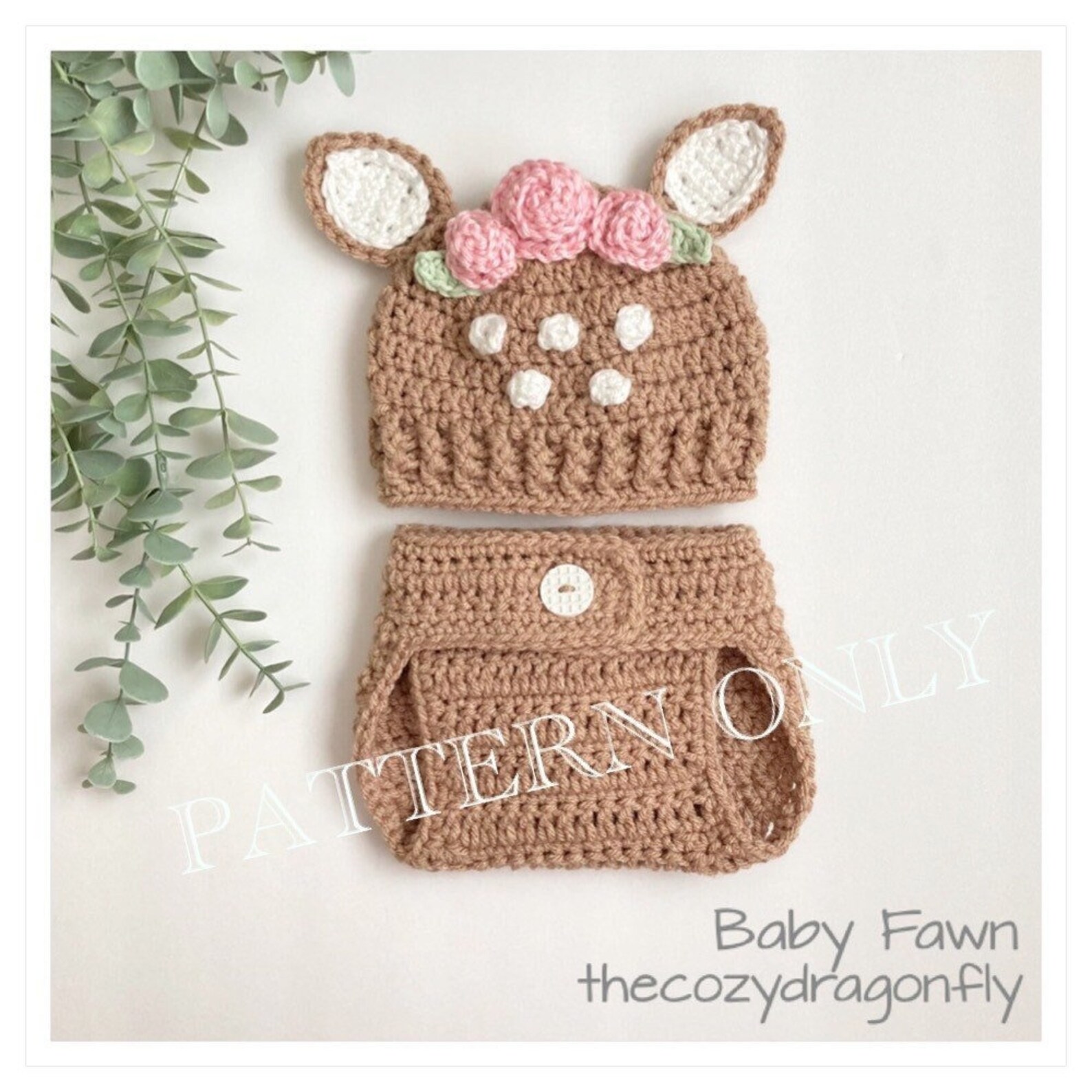 CROCHET PATTERN / Baby Fawn Outfit / Size 0-12 Months Pattern - Etsy