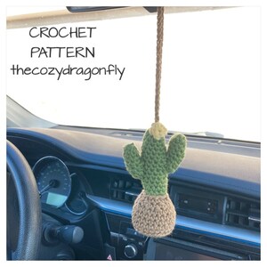 CROCHET PATTERN Hanging Cactus, Crochet Cactus Pattern, Crochet Rear ...