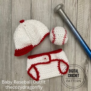 CROCHET PATTERN Baby Baseball Outfit, Crochet Baby Sport, Crochet ...