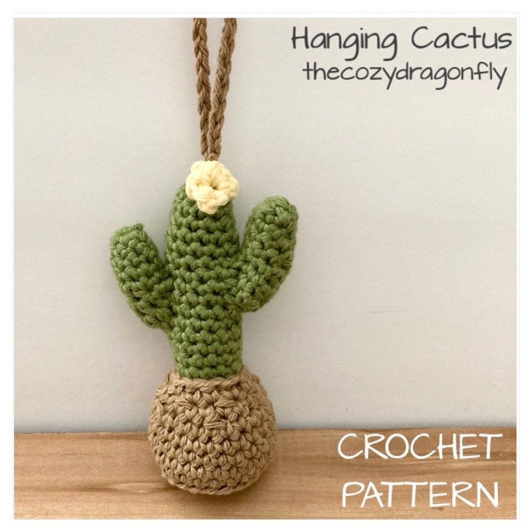 CROCHET PATTERN / Hanging Cactus / Crochet Cactus Pattern / - Etsy