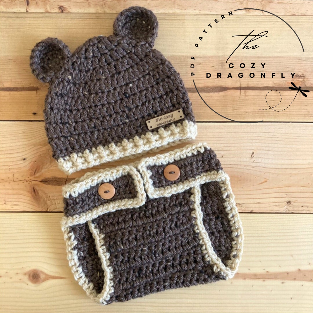 CROCHET PATTERN Baby Bear Outfit, Sizes 0-12 Months Pattern, Baby ...