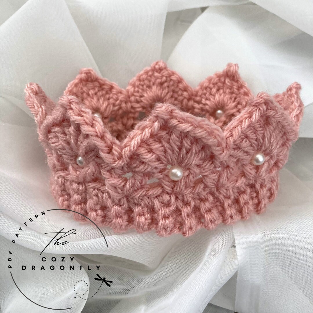 CROCHET PATTERN Baby Crown, Crochet Princess Crown, Tiara, Baby Prince ...