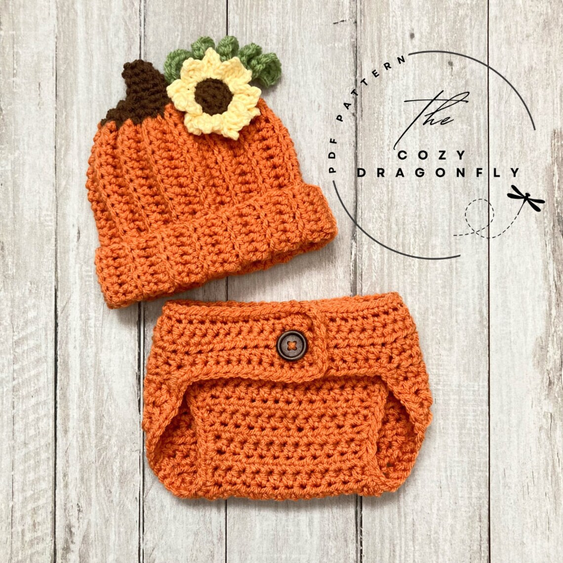 CROCHET PATTERN Baby Pumpkin Outfit, Crochet Pumpkin Costume, Pattern ...