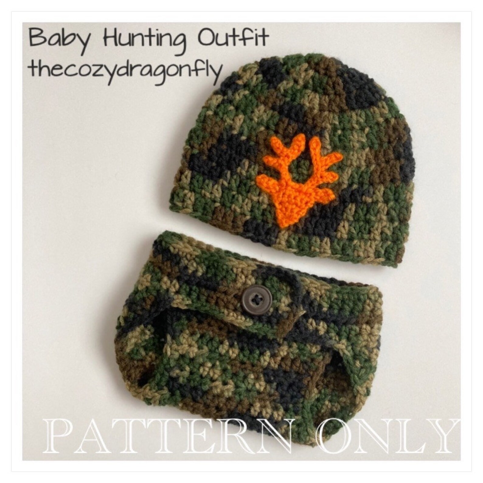 CROCHET PATTERN / Baby Hunting Outfit / 0 12 Months Pattern - Etsy