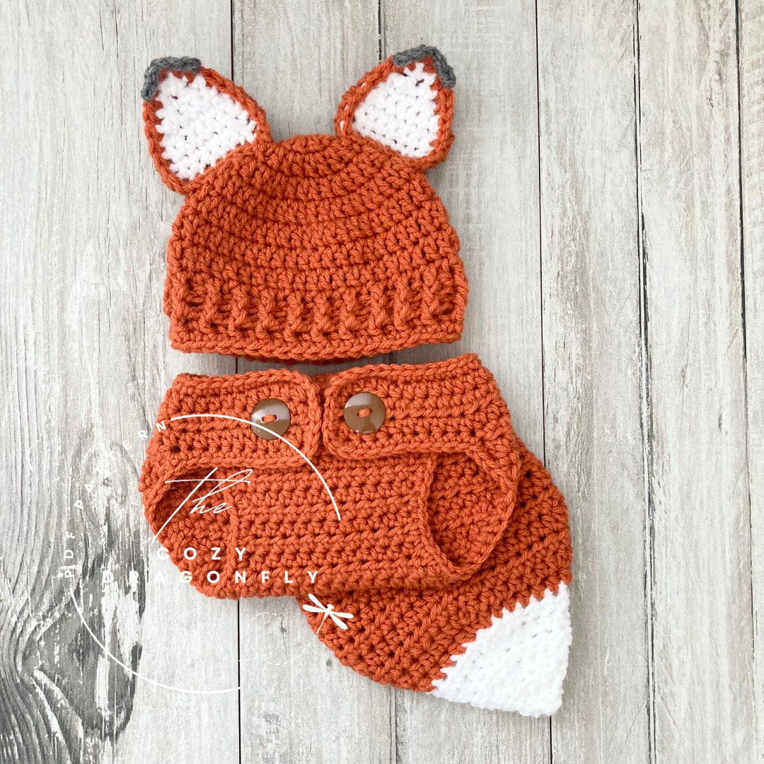 CROCHET PATTERN Baby Fox Outfit Crochet Fox Pattern Baby - Etsy