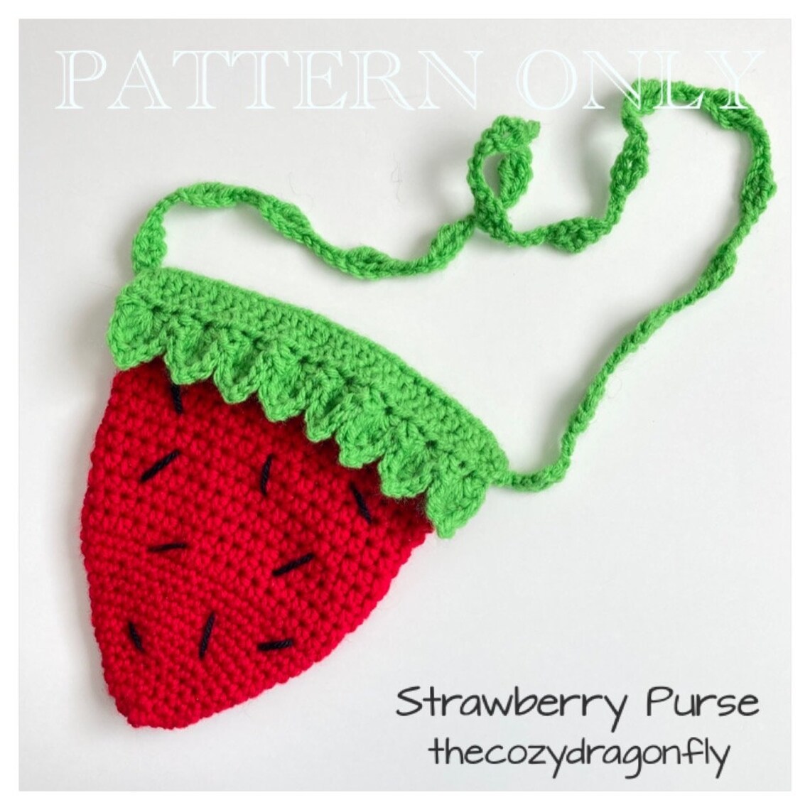 CROCHET PATTERN / Strawberry Purse / Crochet Purse Pattern / - Etsy