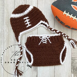 CROCHET PATTERN Baby Football Outfit, Baby Shower Gift, Baby Photo Prop ...