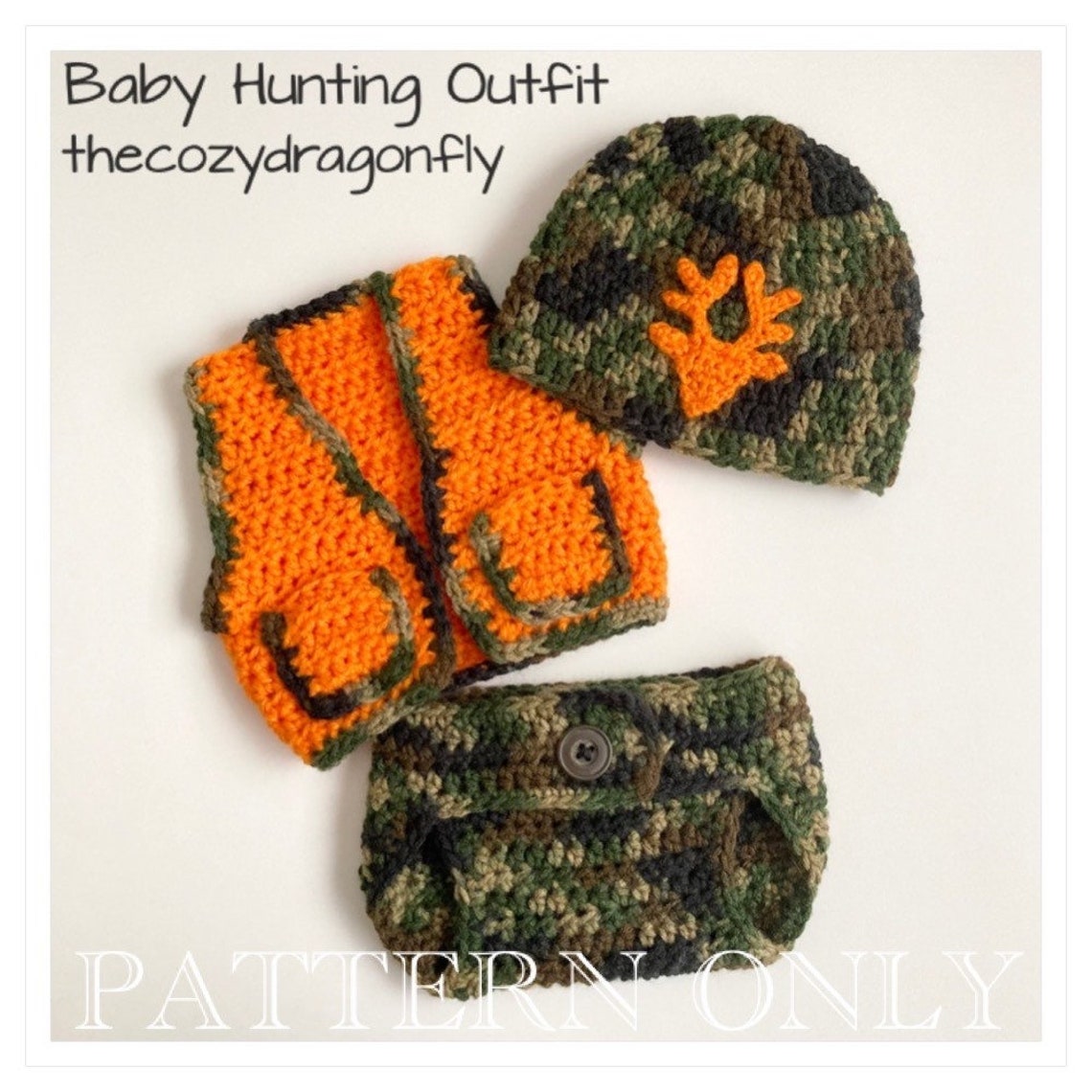CROCHET PATTERN / Baby Hunting Outfit / 0 12 Months Pattern - Etsy