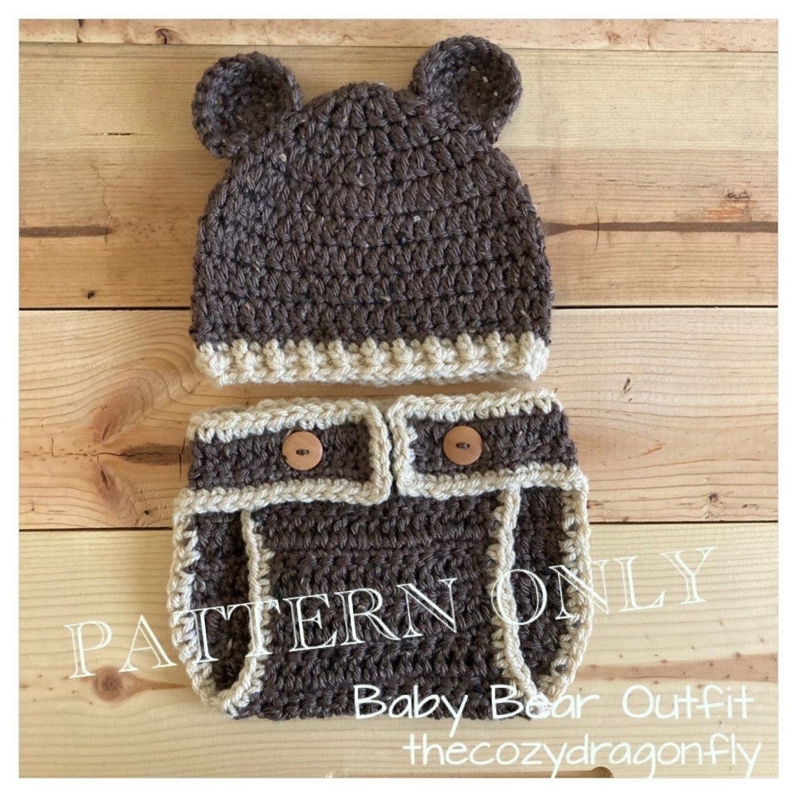 CROCHET PATTERN Baby Bear Outfit, Sizes 0-12 Months Pattern, Baby ...