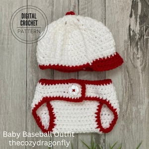 CROCHET PATTERN Baby Baseball Outfit, Crochet Baby Sport, Crochet ...