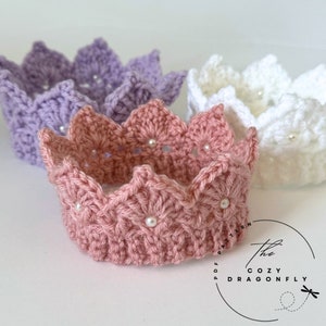 CROCHET PATTERN Baby Crown, Crochet Princess Crown, Tiara, Baby Prince ...