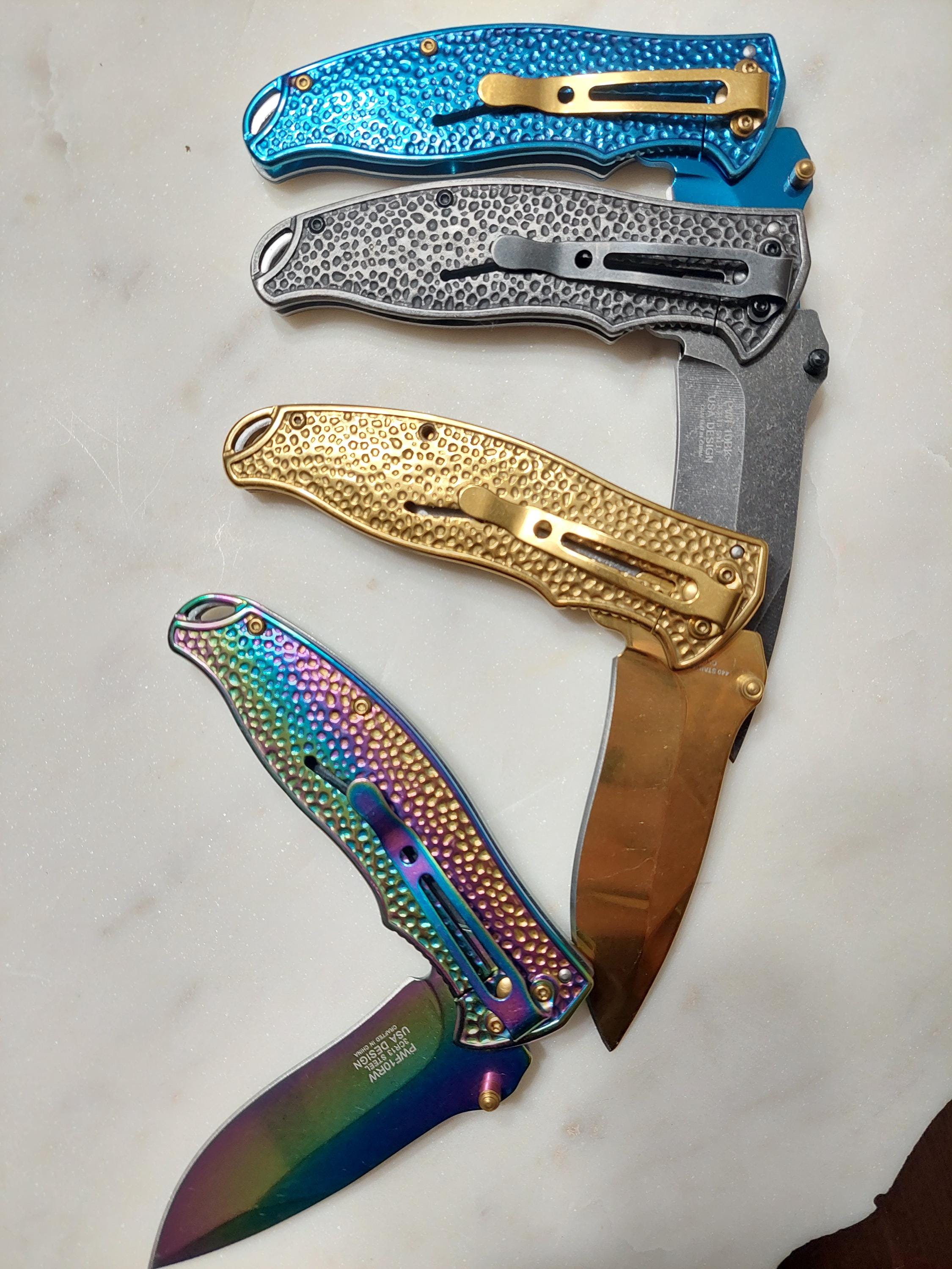 Mythical Spring Assisted Open Folding Knife - Mermaid Queen Fantasy ...