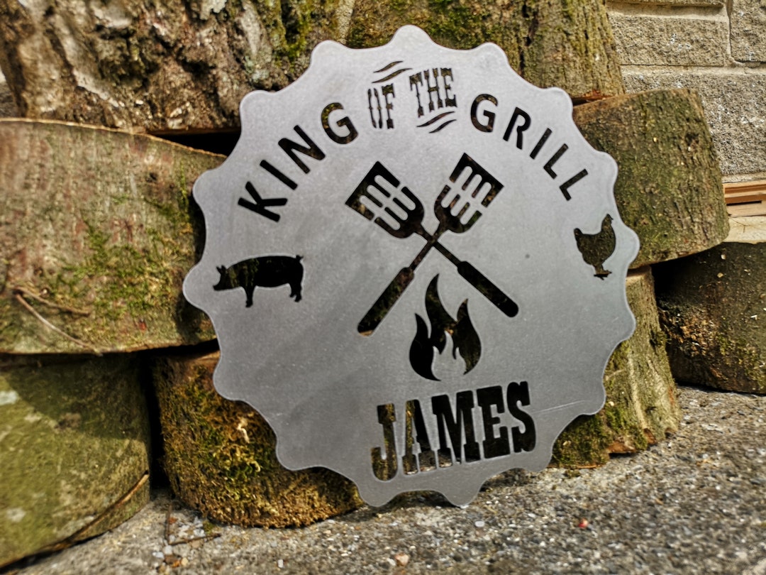 Custom Metal BBQ Sign / Beer Bottle / Man Cave Sign - Garden Sign ...