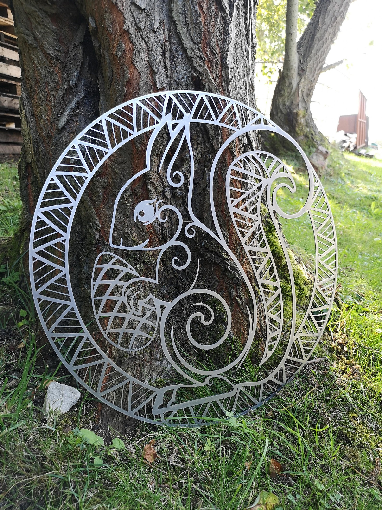 Ratatoskr Metal Viking Wall Art / Yggdrasil Squirrel / Norse Mythology ...