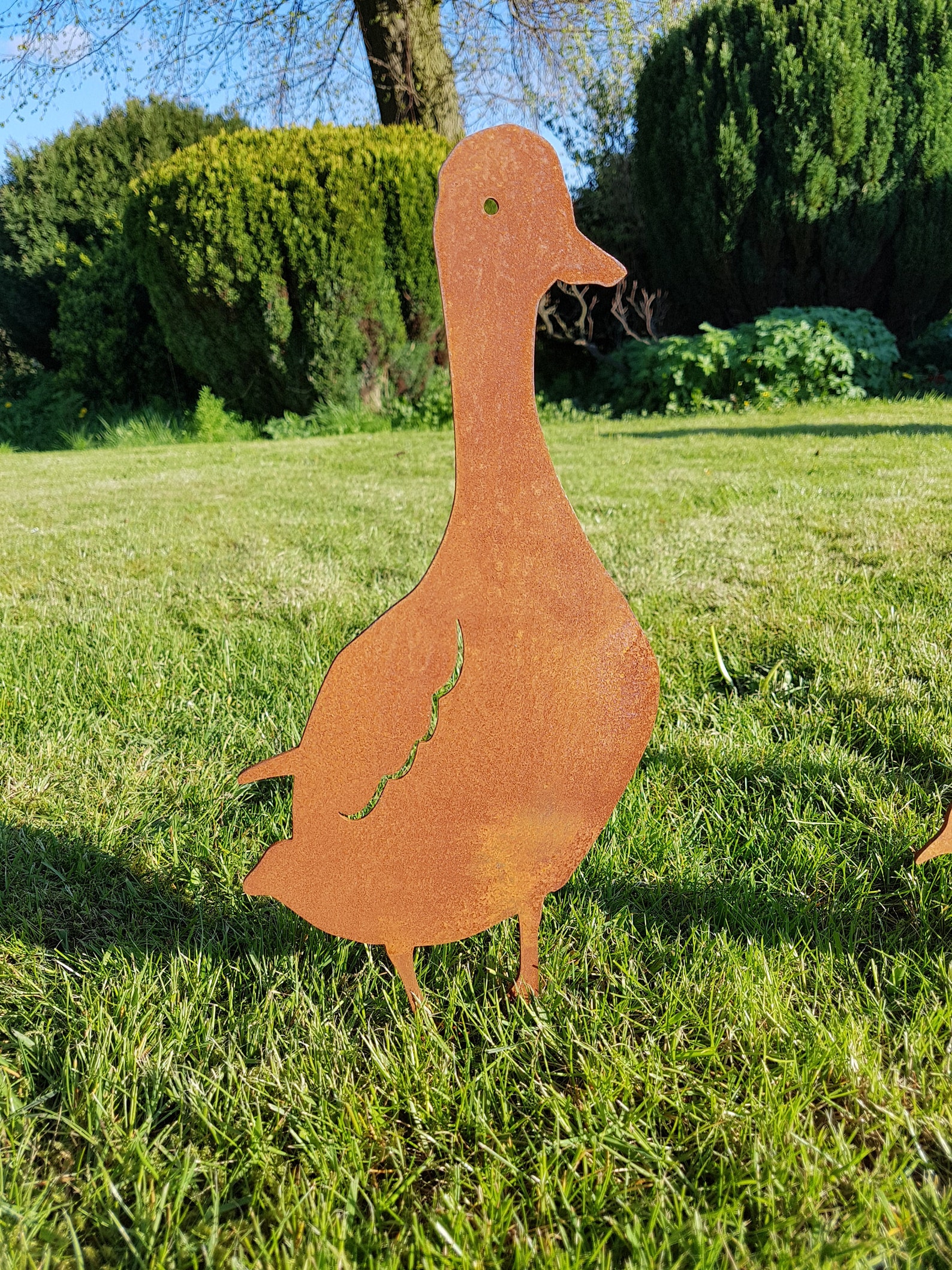 Rusty Metal Family of Ducks - Garden Ornaments - Art - Duck Gift ...