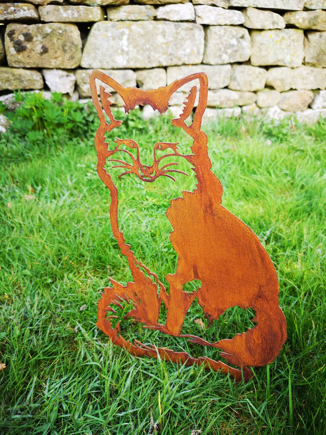 Rusty Metal Fox - Garden Fox - Fox Decoration - Etsy