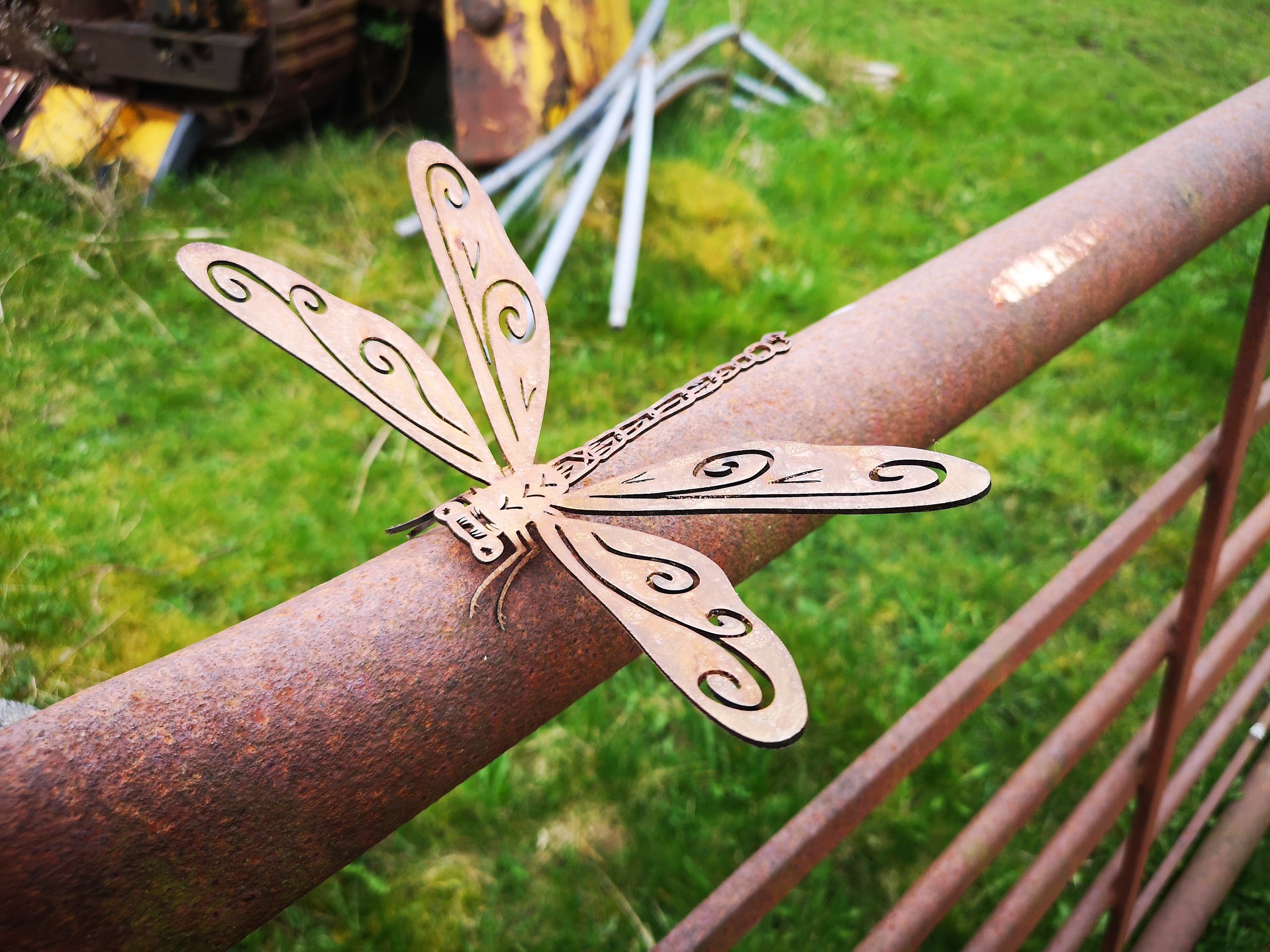 Rusty Metal 3d Dragonfly / Dragonfly Gift / Garden Insect / | Etsy