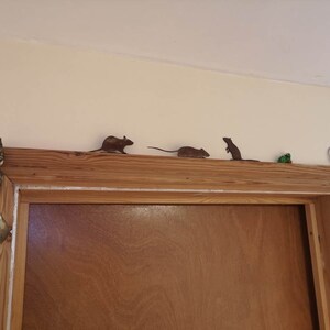 Set of 3 Rusty Metal Mice / Rusty Metal Mouse / Mouse Decor / Rustic ...