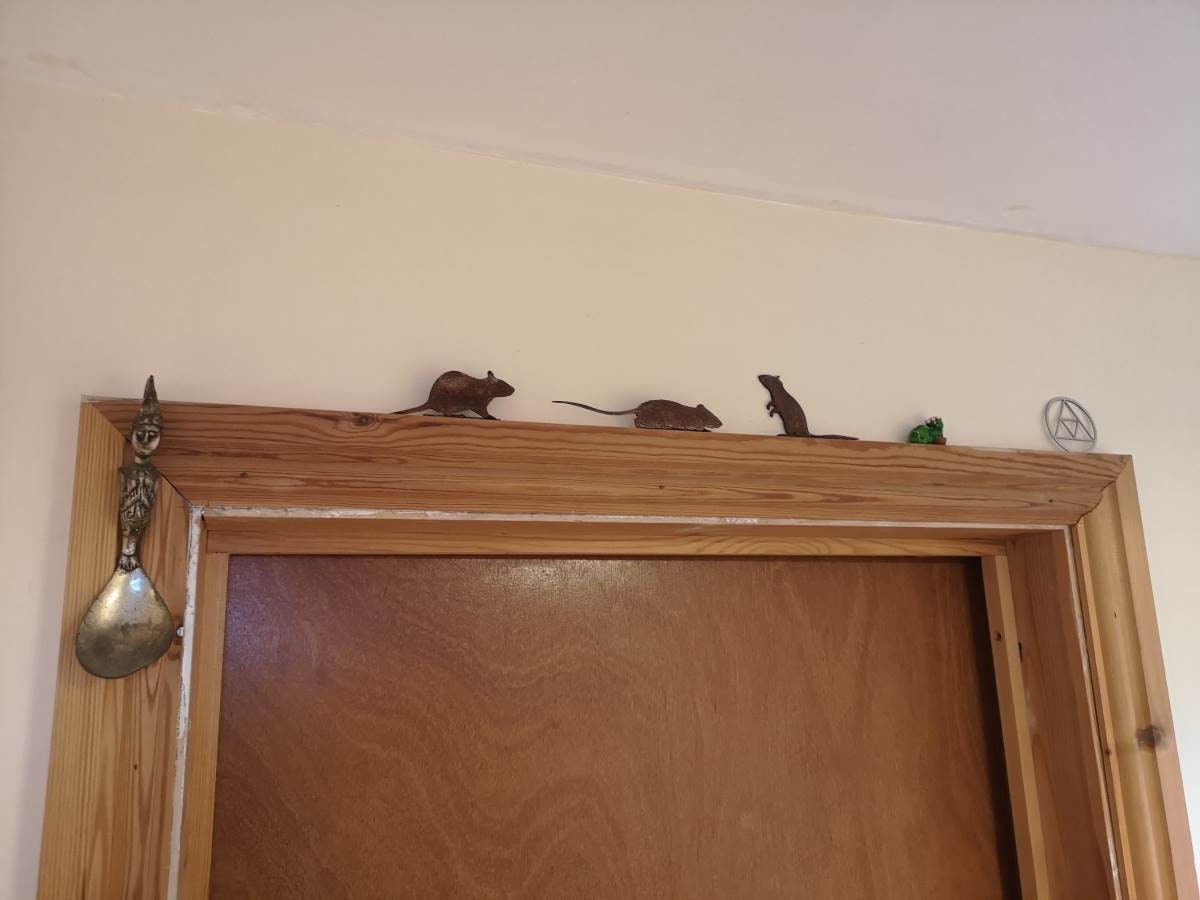 Set of 3 Rusty Metal Mice / Rusty Metal Mouse / Mouse Decor / - Etsy UK