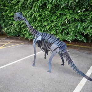 6ft High Large Metal Dinosaur Brachiosaurus Sculpture - 3d Dinosaur ...