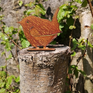 Rusty Metal Wren - Steel Wren Decoration - Jenny Wren - Rusty Bird ...